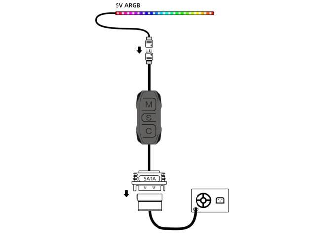 Click here for ARGB Controller 5V 3-pin to SATA Power Supply Mini... prices