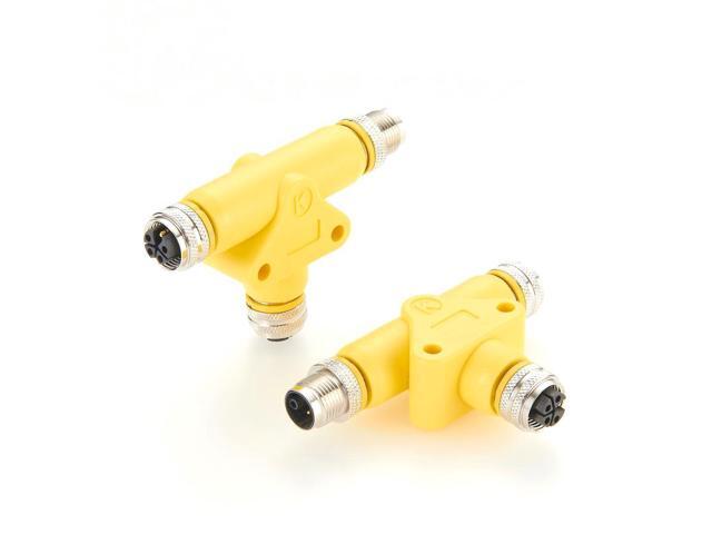 Click here for Generic M12 K Coded Connector Tee splitter Male Fe... prices