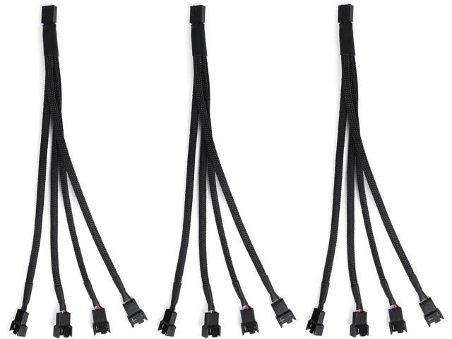 Click here for 3 Pack PWM Fan Splitter Cable 1 to 4 (4 Pin+3 Pin) prices