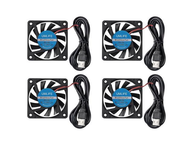 Click here for 4PACK DC 60mm USB Fan 5V 6015 Brushless Cooling Fa... prices