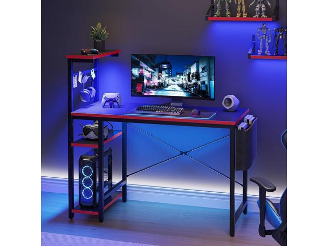 Click here for Bestier Gaming Desk with LED Lights  44 Inch PC Ga... prices