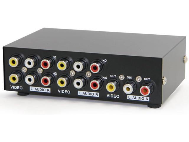 Click here for Panlong 4-Way AV Switch RCA Switcher 4 in 1 Out Co... prices
