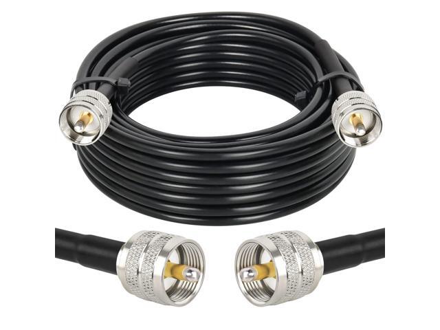 Click here for PL259 UHF Cable 25ft  CB Coax Cable RG58 CB Cable... prices