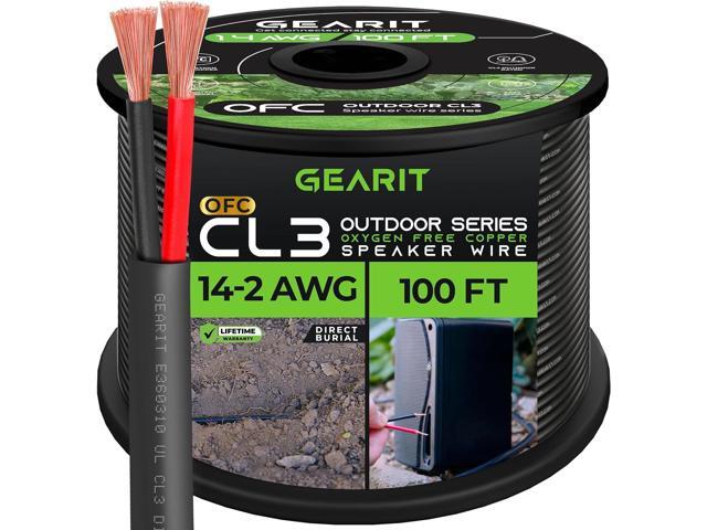 Click here for GearIT 14/2 Speaker Wire (100 Feet) 14AWG Gauge -... prices