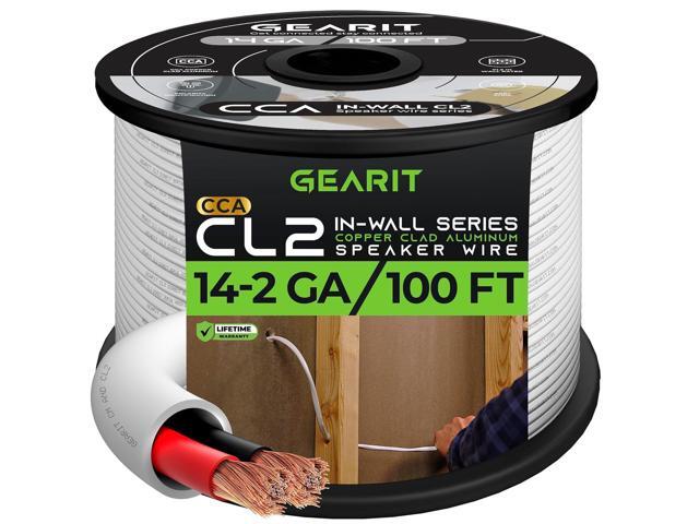 Click here for GearIT 14/2 Speaker Wire (100 Feet) 14 Gauge (Copp... prices