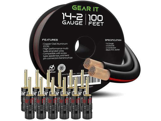 Click here for GearIT 14 Gauge Speaker Wire (100 Feet /30.48 Mete... prices