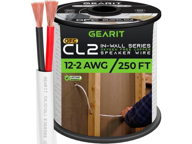 Click here for GearIT 12/2 Speaker Wire (250 Feet) 12AWG Gauge -... prices