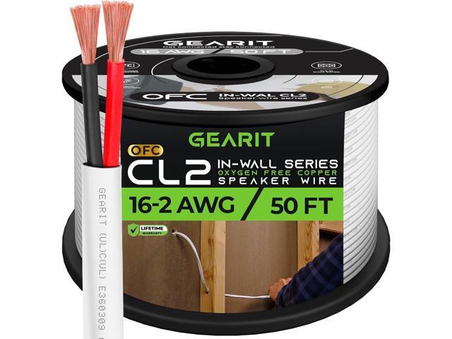 Click here for GearIT 16/2 Speaker Wire (50 Feet) 16AWG Gauge - i... prices