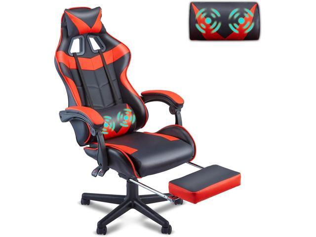 Click here for Soontrans Red Gaming Chairs with Footrest Racing G... prices