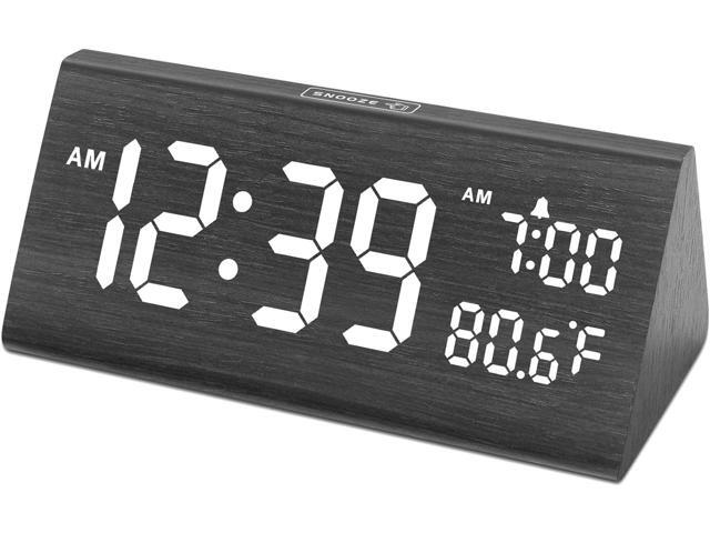 Click here for DreamSky Wooden Digital Alarm Clock for Bedroom -... prices