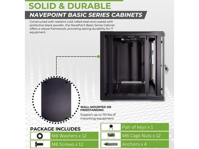 Click here for NavePoint 9U Wall Mount Network Cabinet for 19 IT... prices