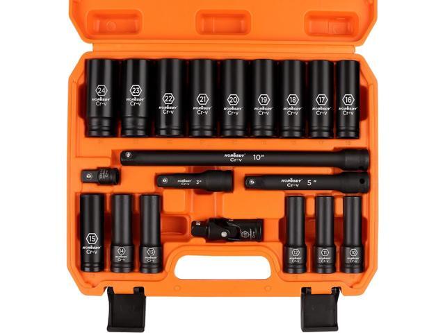 Click here for HORUSDY 20-Piece 1/2 Impact Socket Set Metric (10m... prices