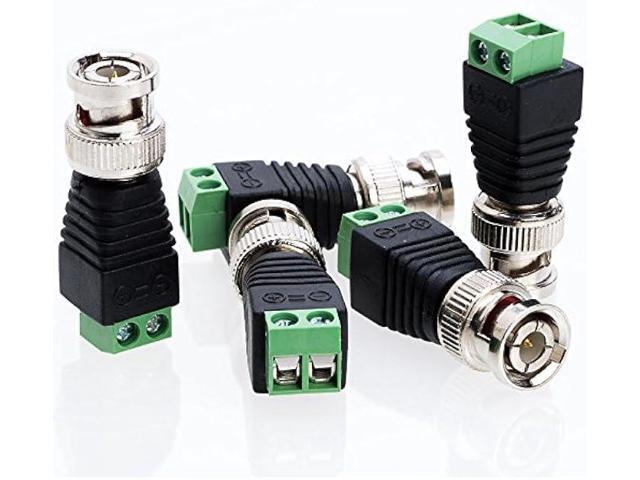 Click here for Cctv4Less BNC Male Balun Connector for Coax CAT5 C... prices