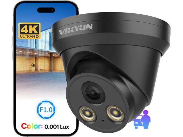 Click here for VIKYLIN 8MP Full Color IP PoE AI Turret Camera(Bla... prices