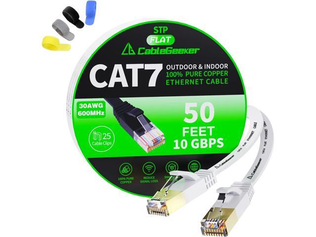 Click here for Cat 7 Shielded Ethernet Patch Cable 50 ft White (H... prices