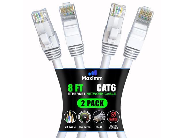 Click here for Maximm Cat 6 Ethernet Cable 8 ft (2-Pack) - High-S... prices