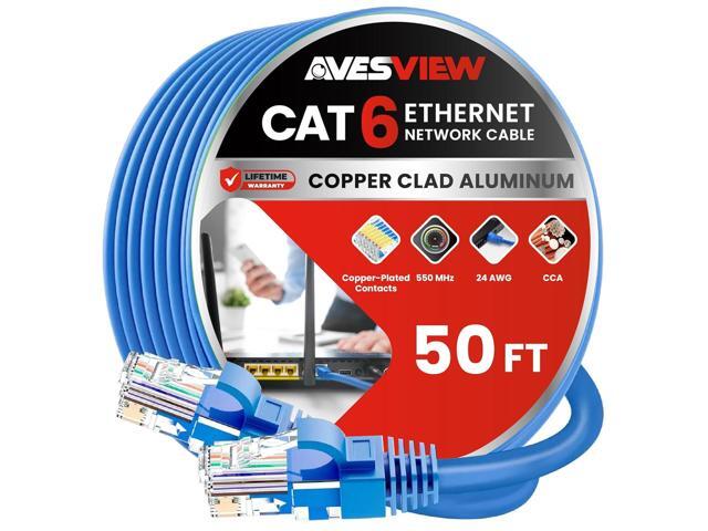 Click here for CAT 6 Ethernet Cable 50 FT  Indoor High-Speed 10Gb... prices