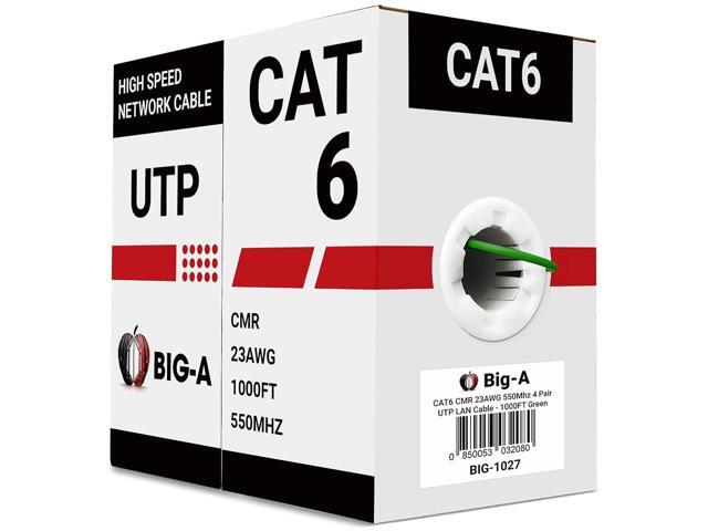 Click here for Bulk Cat6 Cable 1000ft 23AWG Solid 4 Pair  Cat 6 E... prices