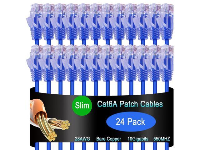Click here for Cat6a Slim Ethernet Patch Cable 6 ft (24 Pack)  Ca... prices