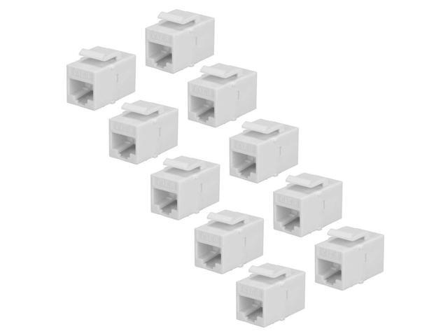 Click here for 10-PACK CAT6 RJ45 Keystone Jack Female Coupler Ins... prices