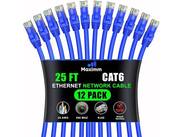 Click here for Maximm Cat 6 Ethernet Cable 25 ft (12-Pack) - High... prices