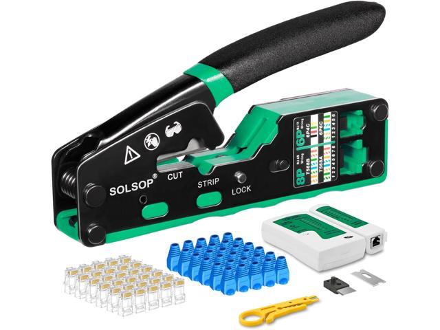 Click here for Solsop RJ45 Crimp Tool Pass Through - Cat6 Crimpin... prices