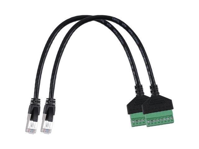 Click here for 2Pcs RJ45 Male to 8 Pins Screw Terminal Block Adap... prices