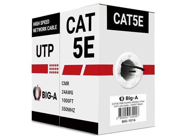 Click here for Bulk Cat5e Cable 1000ft 24AWG Solid 4 Pair Cat5e E... prices