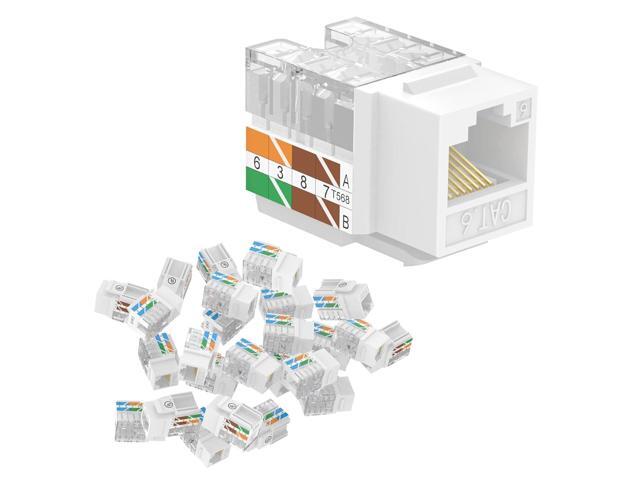 Click here for VCELINK RJ45 Cat6 Keystone Jacks UL-Listed Slim Pr... prices