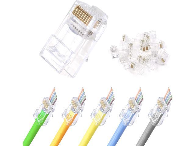 Click here for VCE Cat6 RJ45 Pass Through Connectors 100-Pack  3-... prices