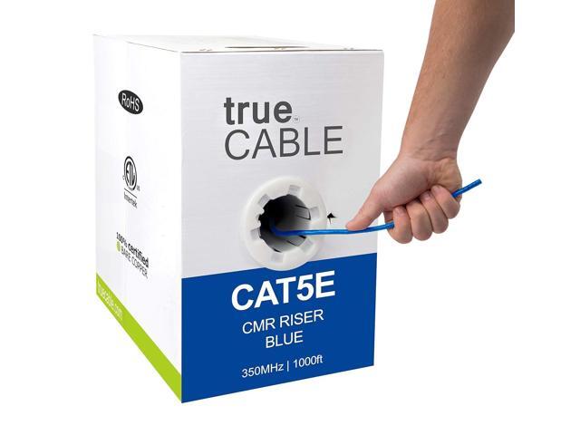Click here for trueCABLE Cat5e Riser (CMR)  1000ft  Blue  24AWG 4... prices