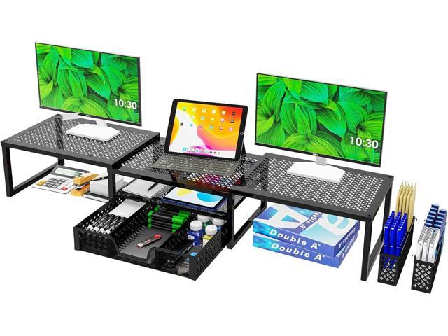 Click here for Simple Trending Dual Metal Monitor Stand Riser for... prices