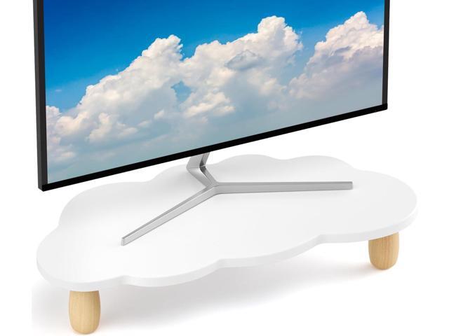 Click here for Monitor Stand Riser Cloud-Shaped Sturdy Wood Compu... prices