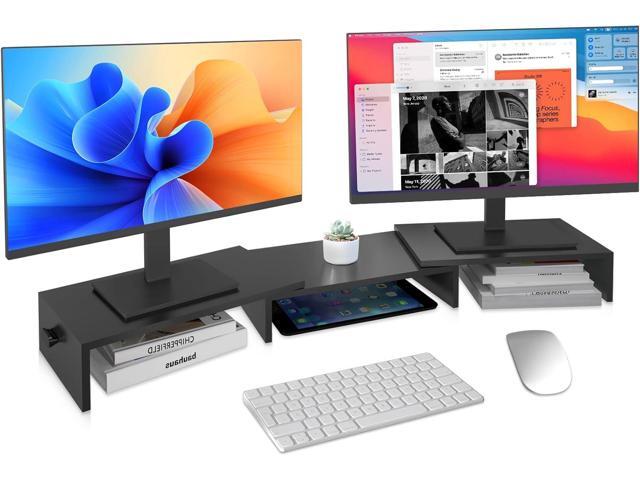 Click here for Pholiten Dual Monitor Stand Riser for 2 MonitorsDe... prices