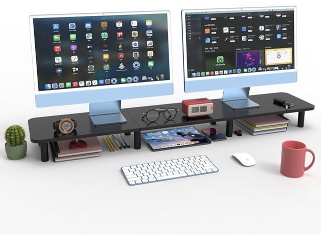 Click here for Dual Monitor Stand Riser 43.7 inLarge TV Stand for... prices