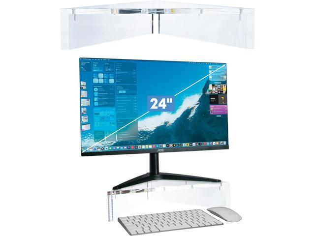 Click here for DuraClear Acrylic Corner Monitor Stand for Desk Co... prices