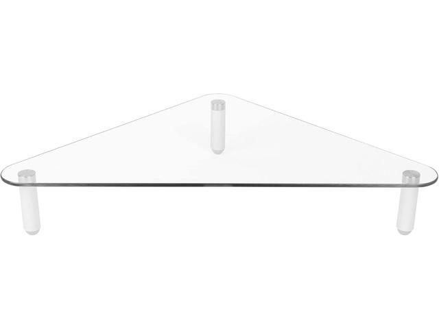 Click here for Kantek Corner Desk Glass Computer Monitor Stand Ri... prices