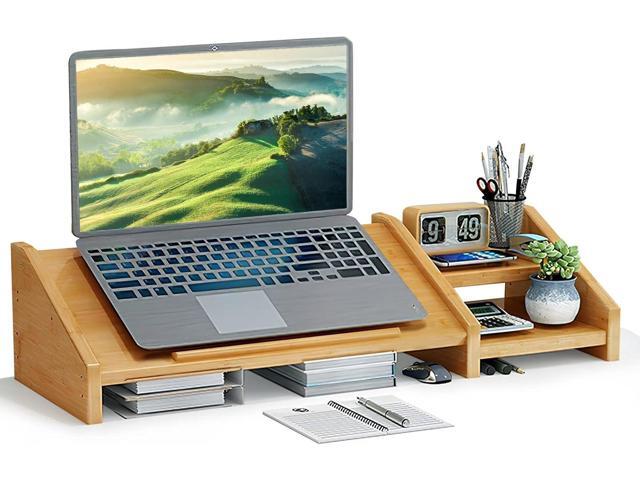 Click here for Ufine Bamboo Laptop Stand for Desk 3 Heights Adjus... prices