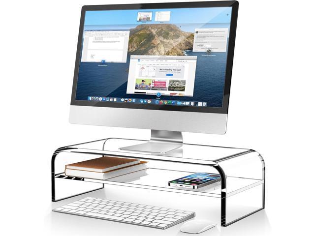 Click here for AboveTEK 2-Tier Acrylic Monitor Stand  Computer Ri... prices