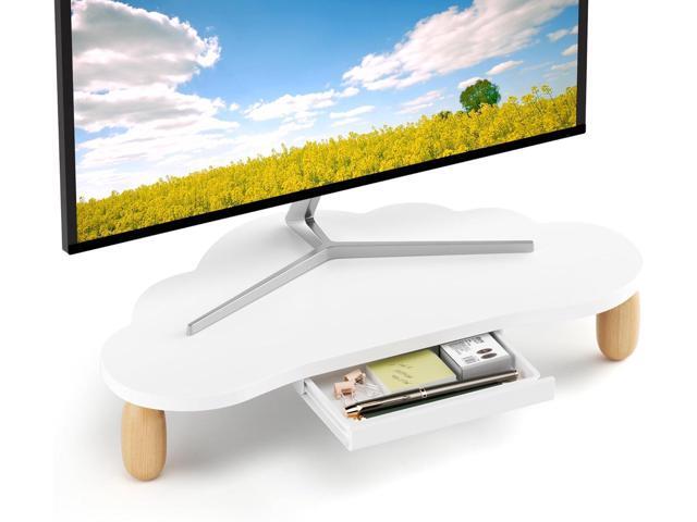 Click here for Cloud-Shaped Sturdy Wood Computer Monitor Stand Ri... prices