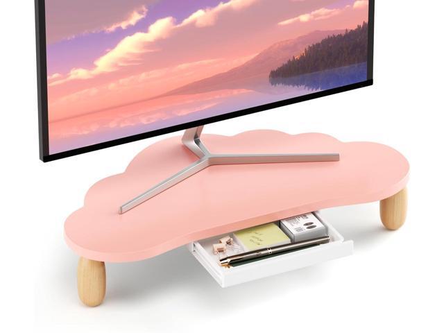 Click here for Monitor Stand Riser Cloud-Shaped Sturdy Wood Compu... prices