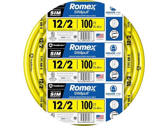 Click here for Southwire Romex Brand Simpull Solid Indoor 12/2 W/... prices
