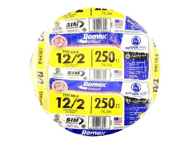 Click here for Southwire 28828255 250 12-2 NM-B Wire  12 AWG  Yel... prices