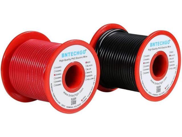 Click here for BNTECHGO 20 Gauge PVC 1007 Solid Electric Wire Red... prices