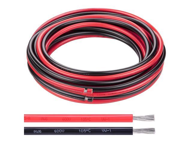 Click here for 6 AWG Electrical Wire - 20FT Red & 20FT Black Tinn... prices