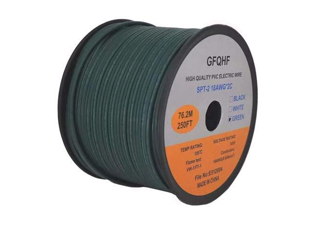 Click here for 250FT Green SPT-2 Zip Cord Wire 18/2 Extension Ele... prices