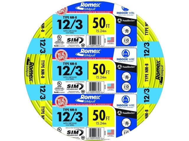 Click here for Southwire Romex Brand Simpull Solid Indoor 12/3 W/... prices