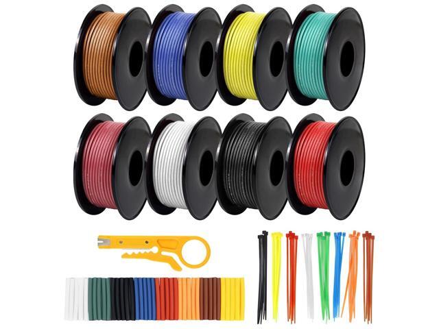 Click here for 22 AWG Stranded Wire Spool  16.5ft Each in 8 Color... prices