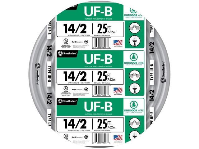 Click here for Woods Southwire 13054221 25ft 14/2 AWG Solid UF-B... prices