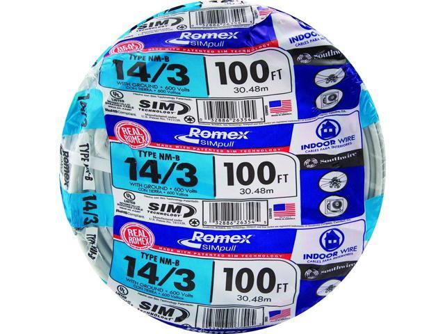 Click here for Southwire Romex Brand Simpull Solid Indoor 14/3 W/... prices